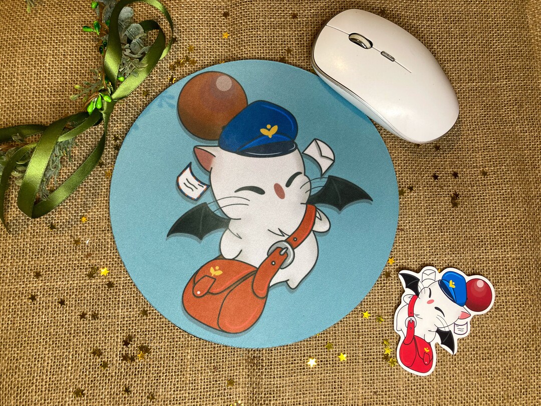 FFXIV Final Fantasy Mail Moogle Foam Mousepad Gamer Gift PC - Etsy