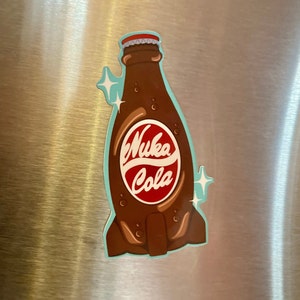 Nuka Cola Fallout Aesthetic Light Decorative Fridge Board Magnet| Fan ...