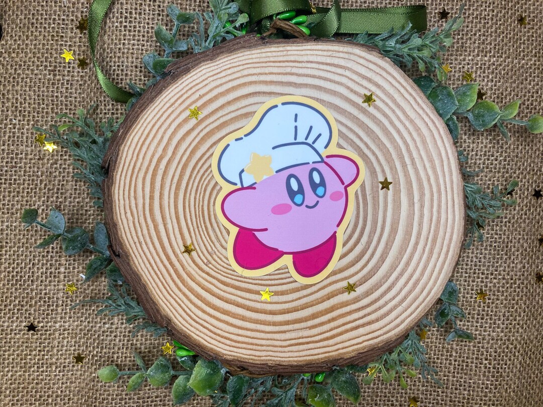 Chef Backer Coffee Café Kirby Vinyl Sticker Nintendo Fan Art - Etsy