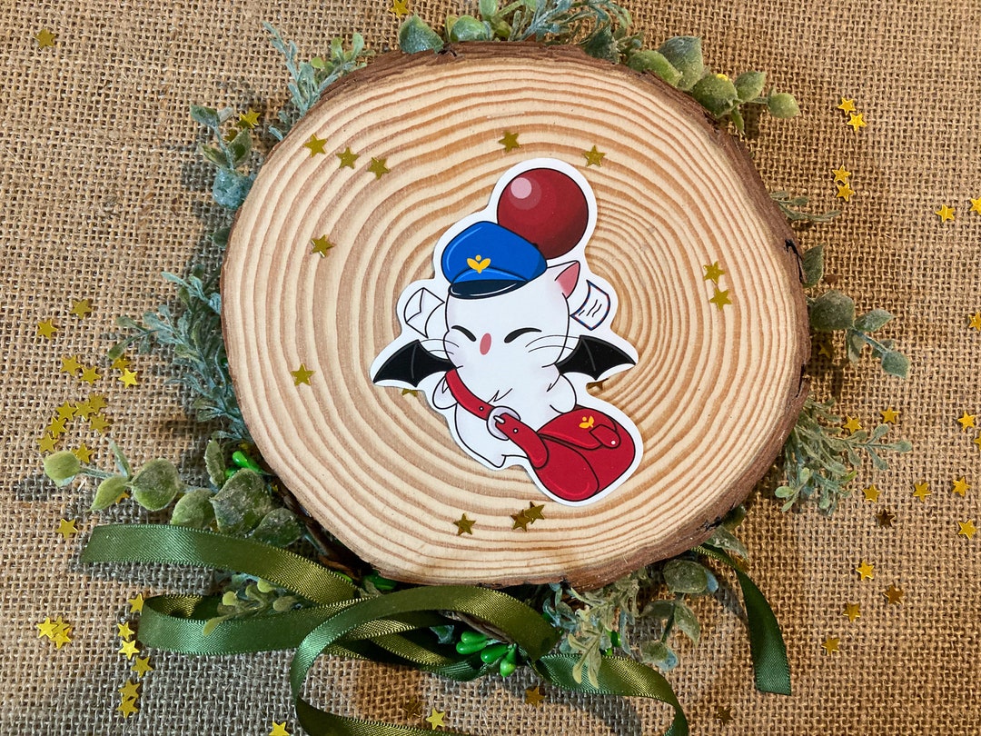 Delivery Moogle Final Fantasy Sticker-vinyl Sticker Mog Ffxiv ...