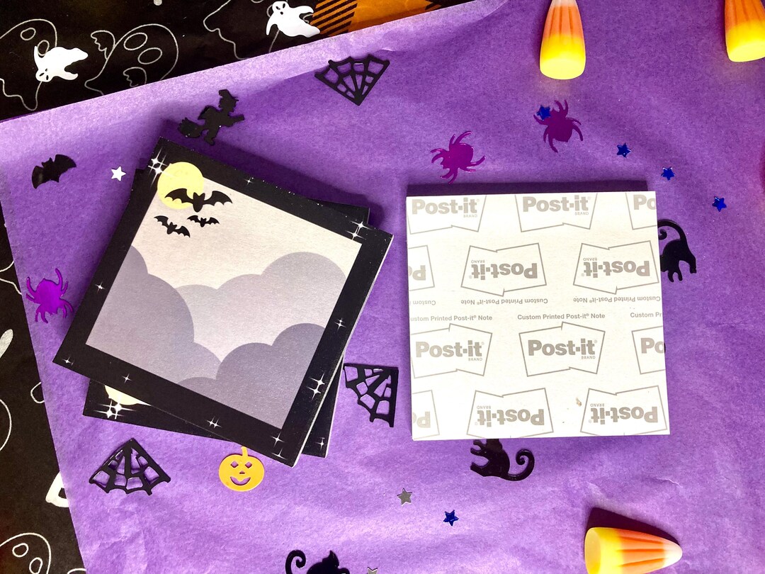 Halloween Post-it® Notes Bats Goth Notepad Memo Pad Sticky Notes - Etsy