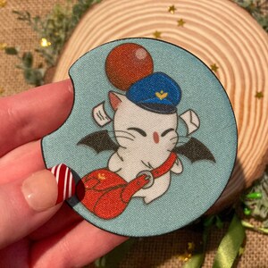 FFXIV Final Fantasy Mail Moogle Foam Coaster Car Accessory Drink Holder ...
