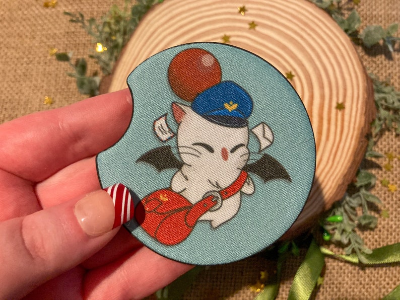 FFXIV Final Fantasy Mail Moogle Foam Coaster Car Accessory - Etsy