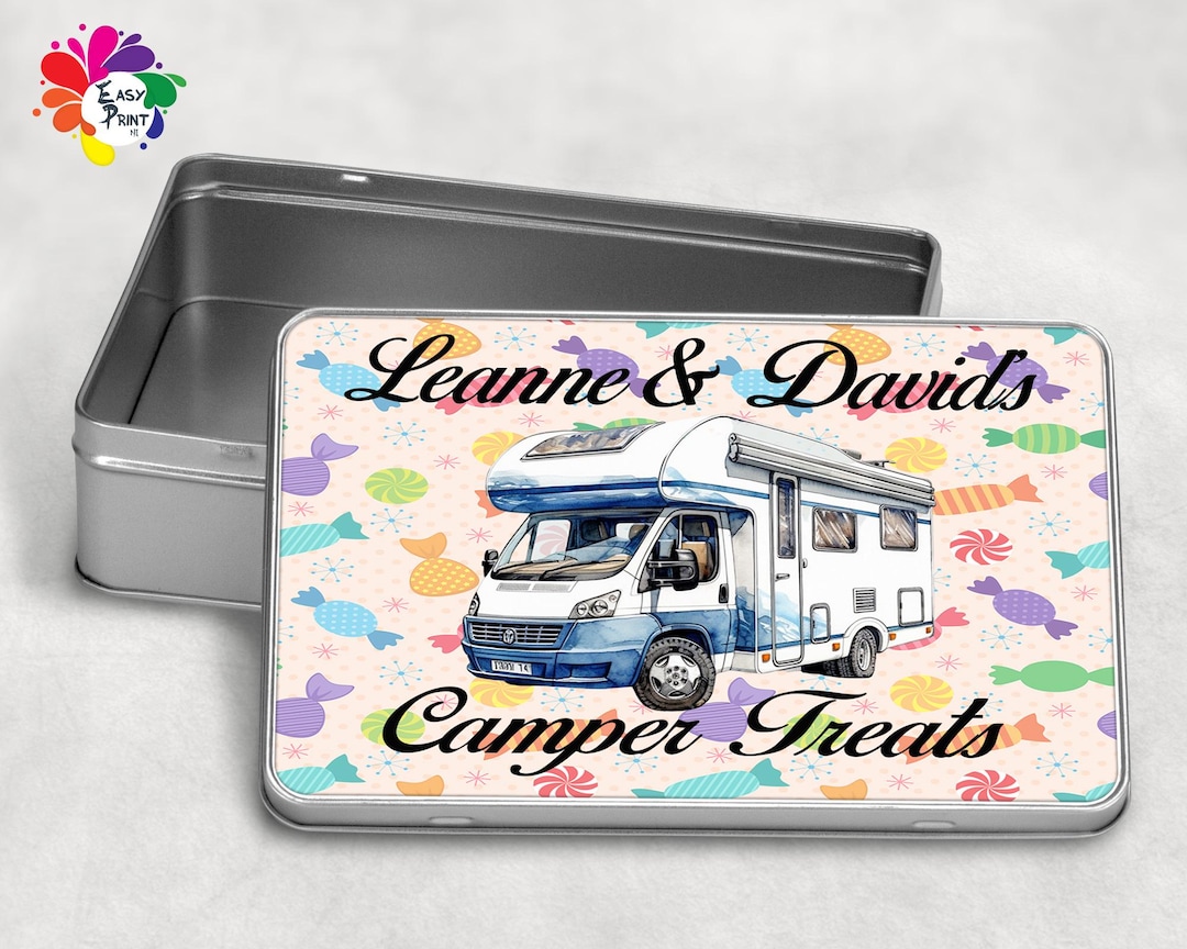 Personalised Campervan Tin, Treat Sweet Tin, Gift for Camper Owners ...