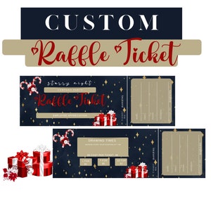 CUSTOM Raffle Ticket, Event Ticket, Fundraiser, Company Party, Digital ...