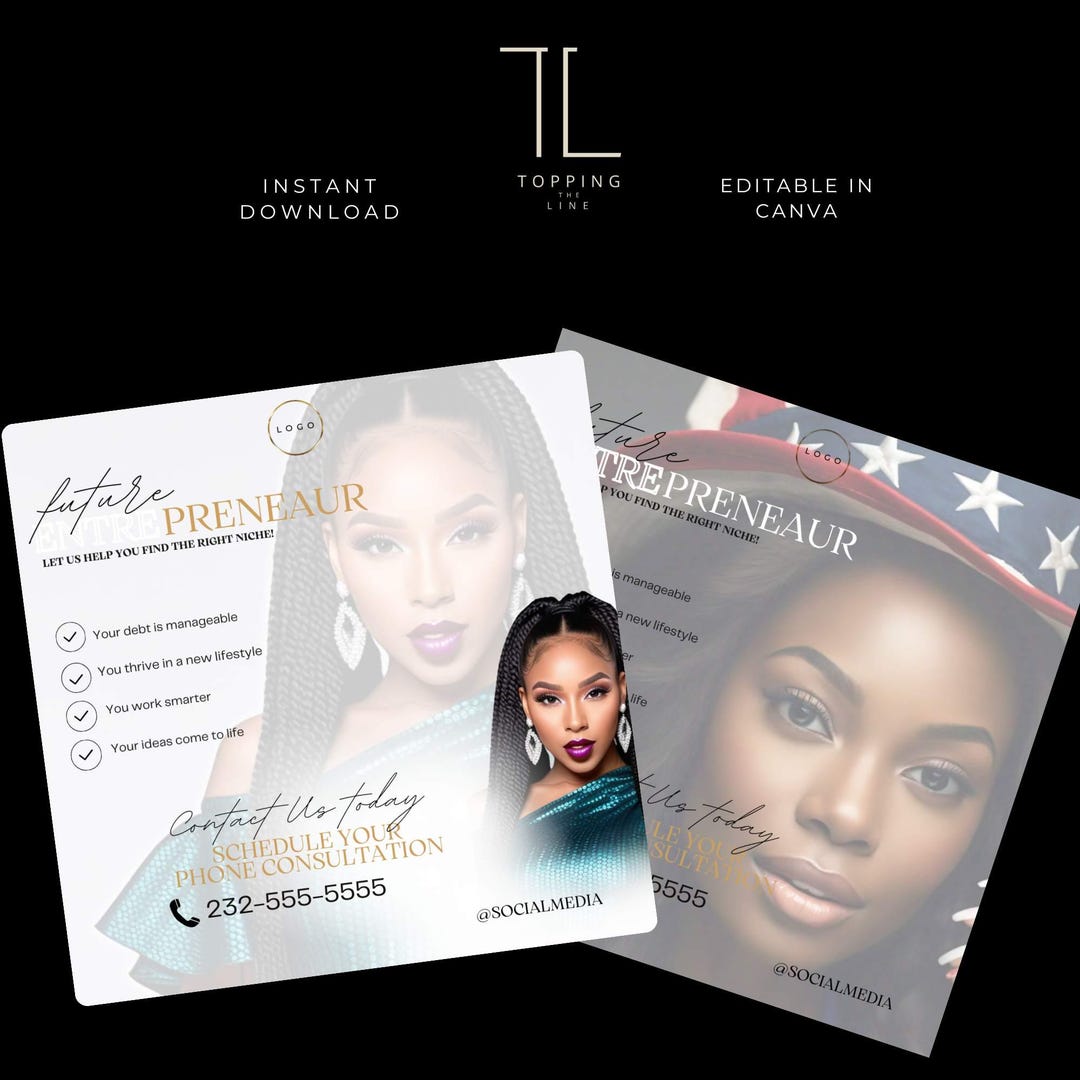 Entrepreneur Flyer, Digital Download, Client Flyer, Business Flyer ...