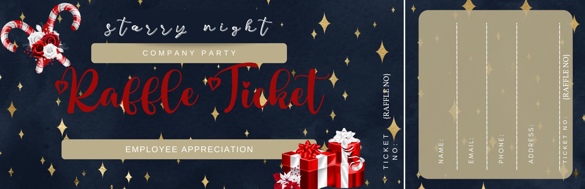 CUSTOM Raffle Ticket, Event Ticket, Fundraiser, Company Party, Digital ...