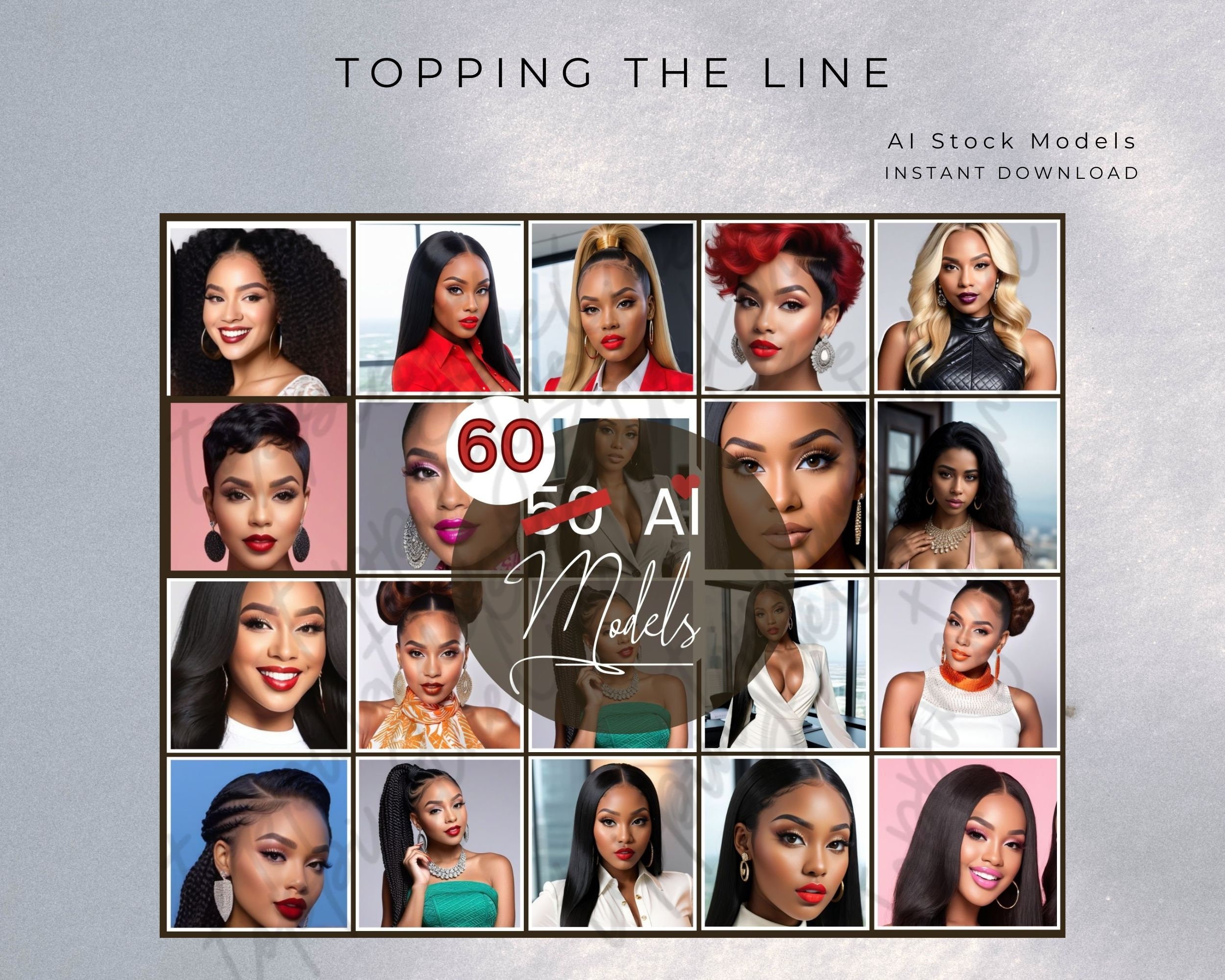 50 AI Female Stock Models Bundle Elevate Your Brand Image With ...