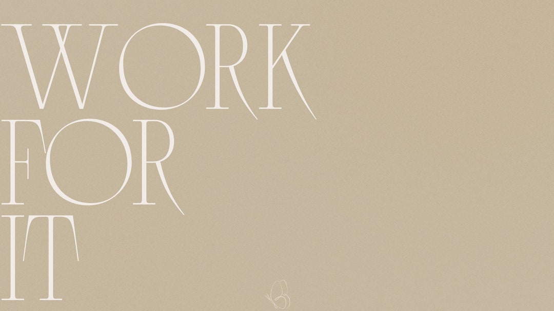 Work for It Desktop Wallpaper - Etsy