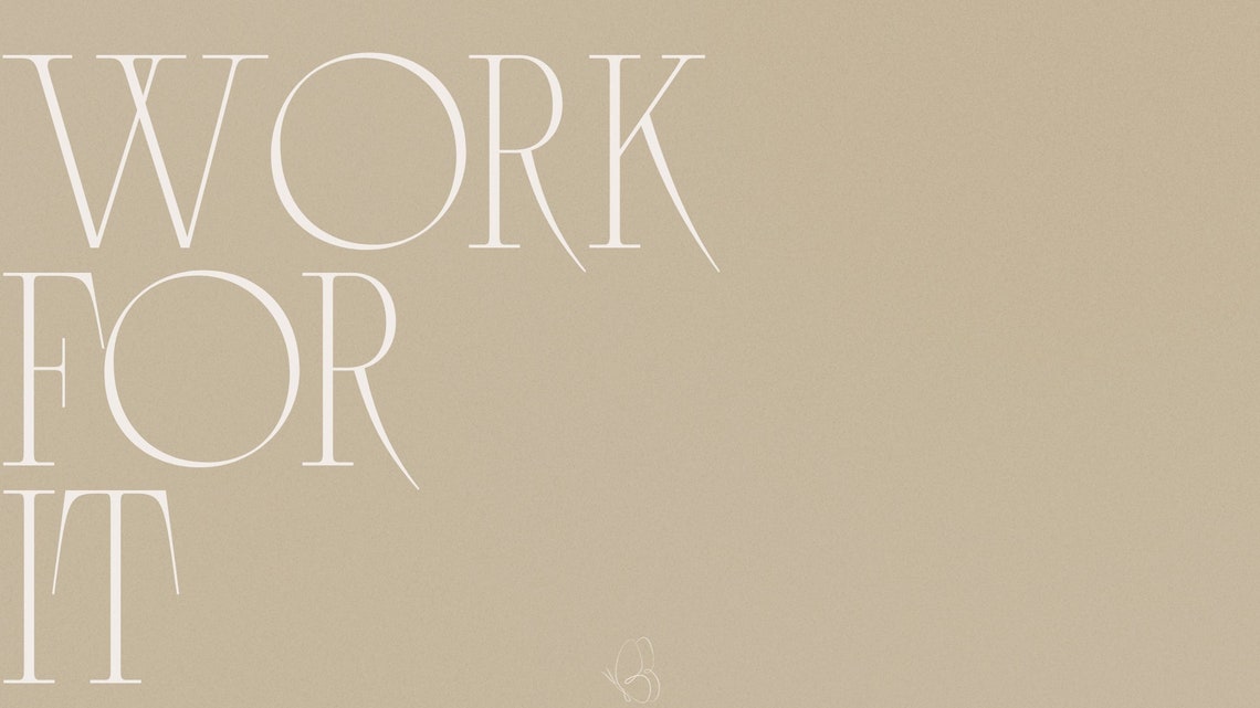 Work for It Desktop Wallpaper - Etsy