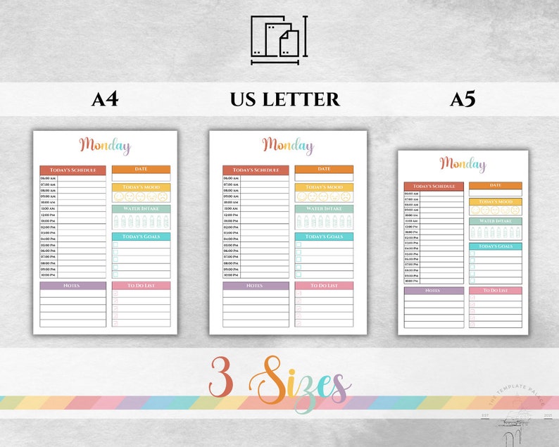 Monthly Planner Printable, Month at A Glance, Productivity Planner ...
