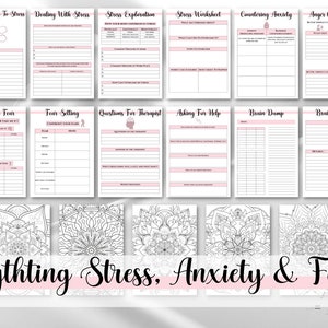 Therapy Journal, Mental Health Planner, Anxiety Journal, Self Care ...