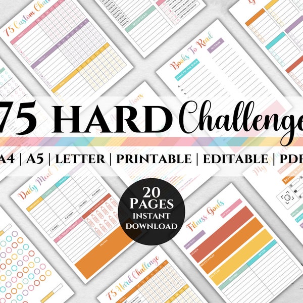 75 Hard Printable - Etsy