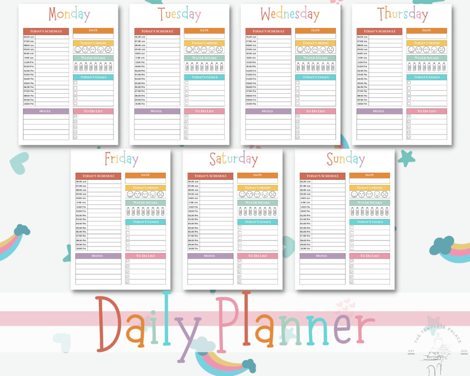 ADHD Planner for Kids , Printable Kids ADHD Planner, Kids School ...