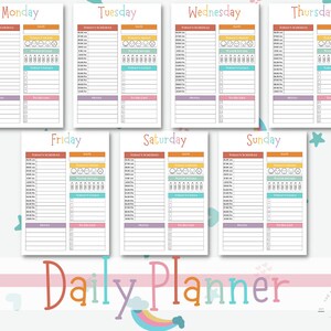 ADHD Planner for Kids , Printable Kids ADHD Planner, Kids School ...
