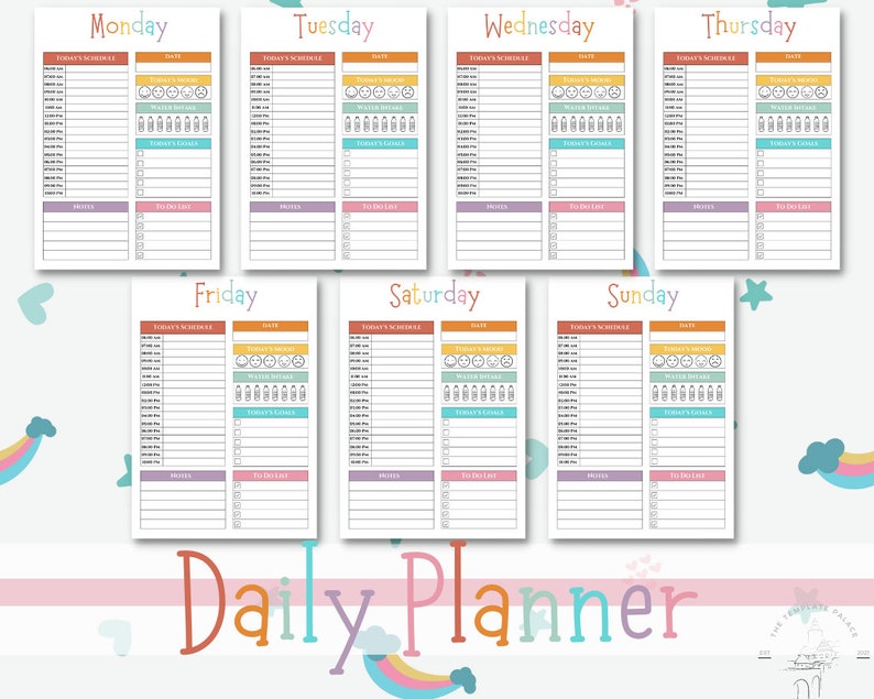 ADHD Planner for Kids , Printable Kids ADHD Planner, Kids School ...