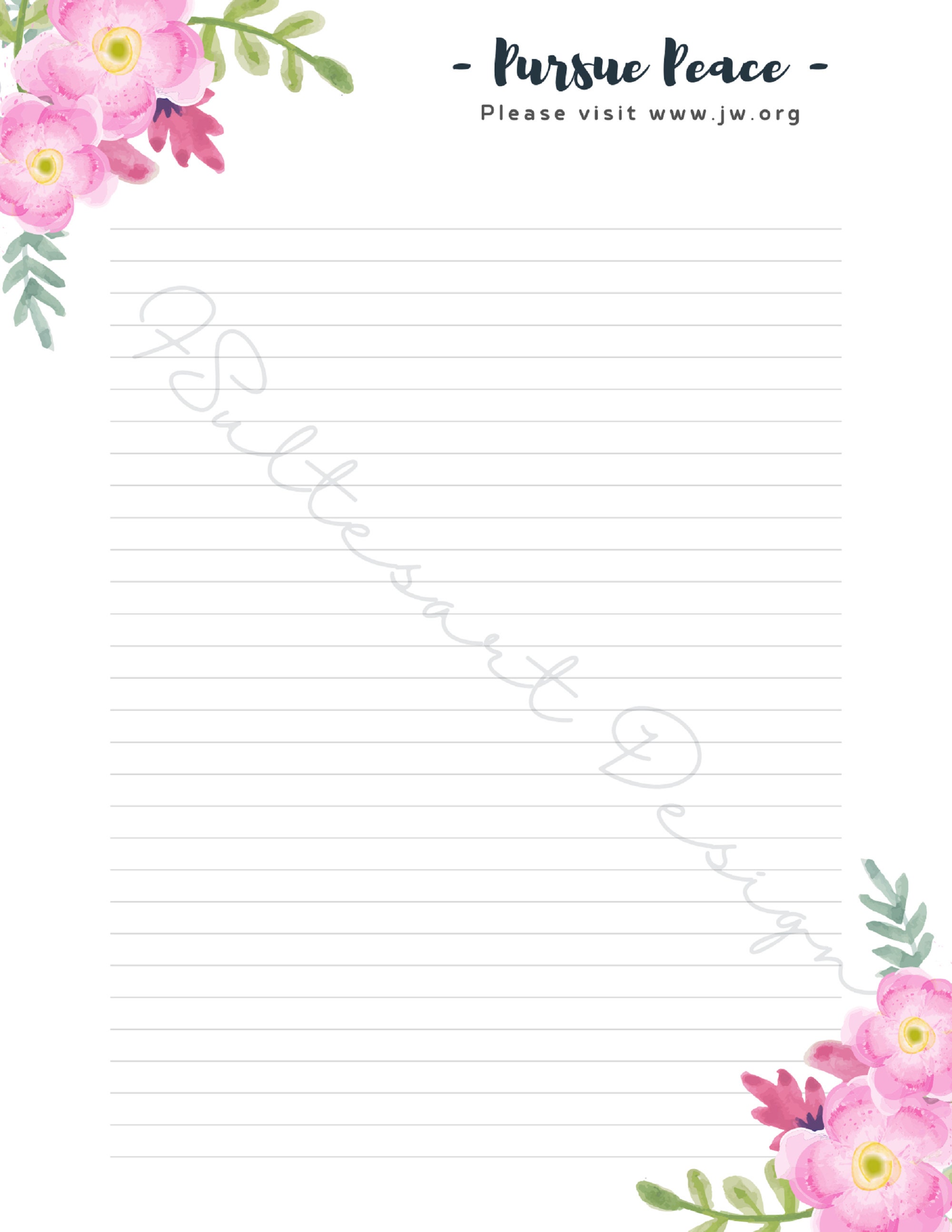 JW Letter Writing Stationery Invitation Letter Writing Ideas - Etsy