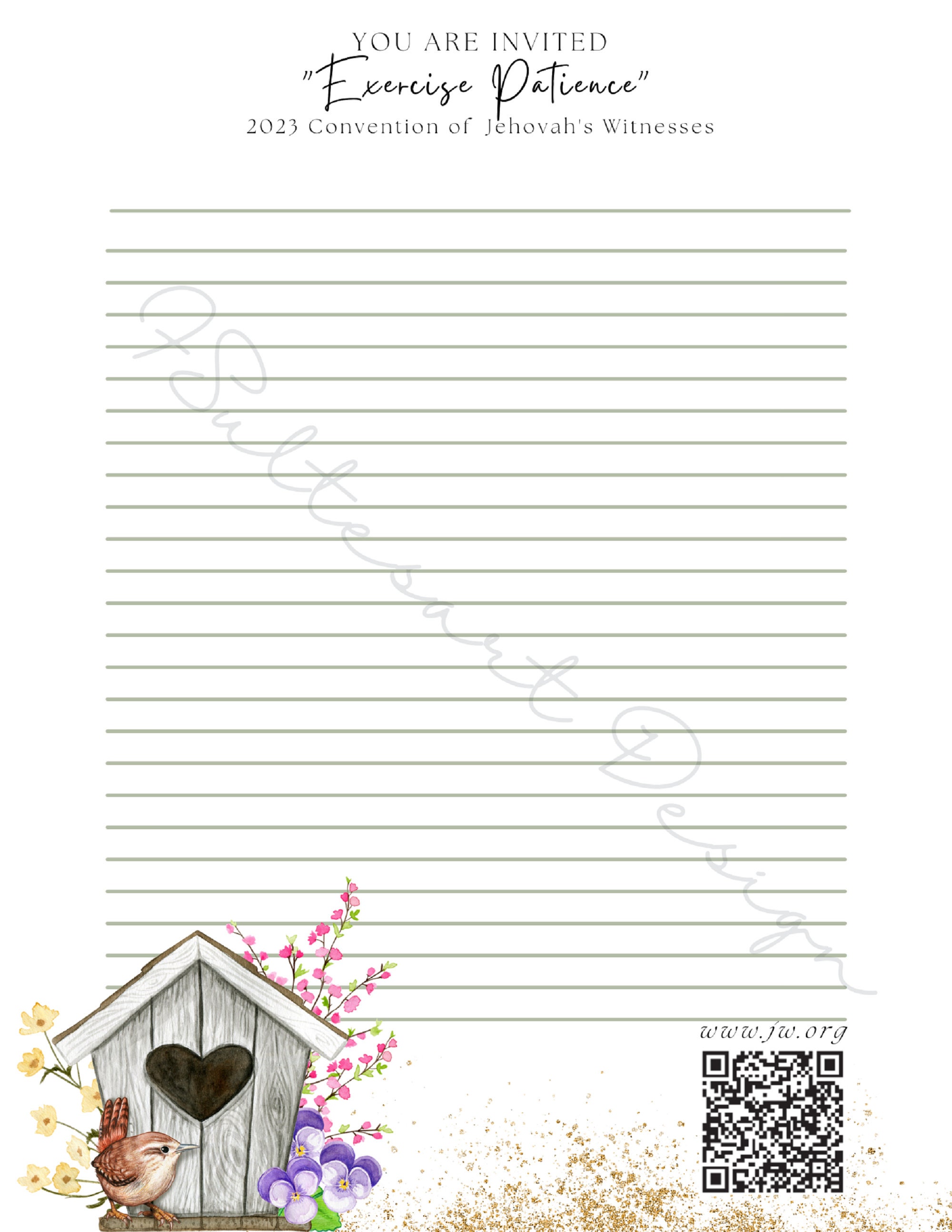 JW 2023 Convention Exercise Patience Letter Writing Invitation | JW ... JW 2023 Convention Exercise Patience Letter Writing Invitation | JW ...
