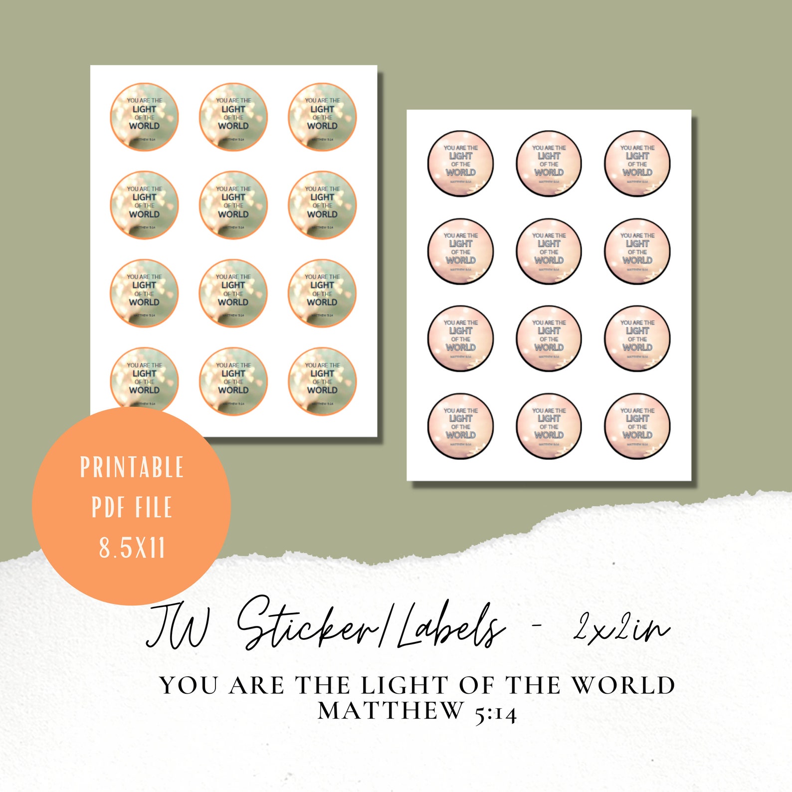 JW Stickers/labels | Printable Candle Labels | JW Printable | Pioneer ...
