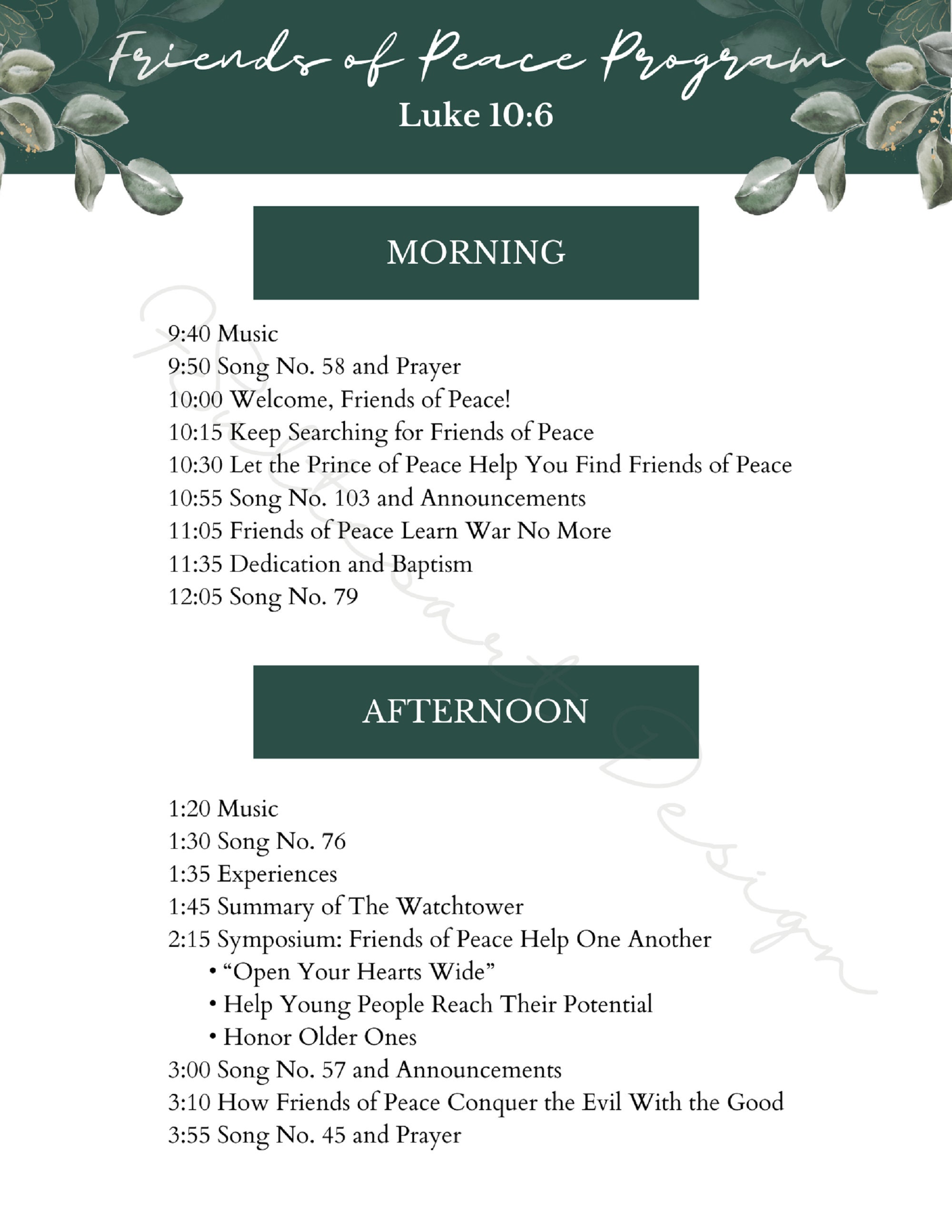 JW 2023 Circuit Assembly With Branch Representative Printable Notes JW ...