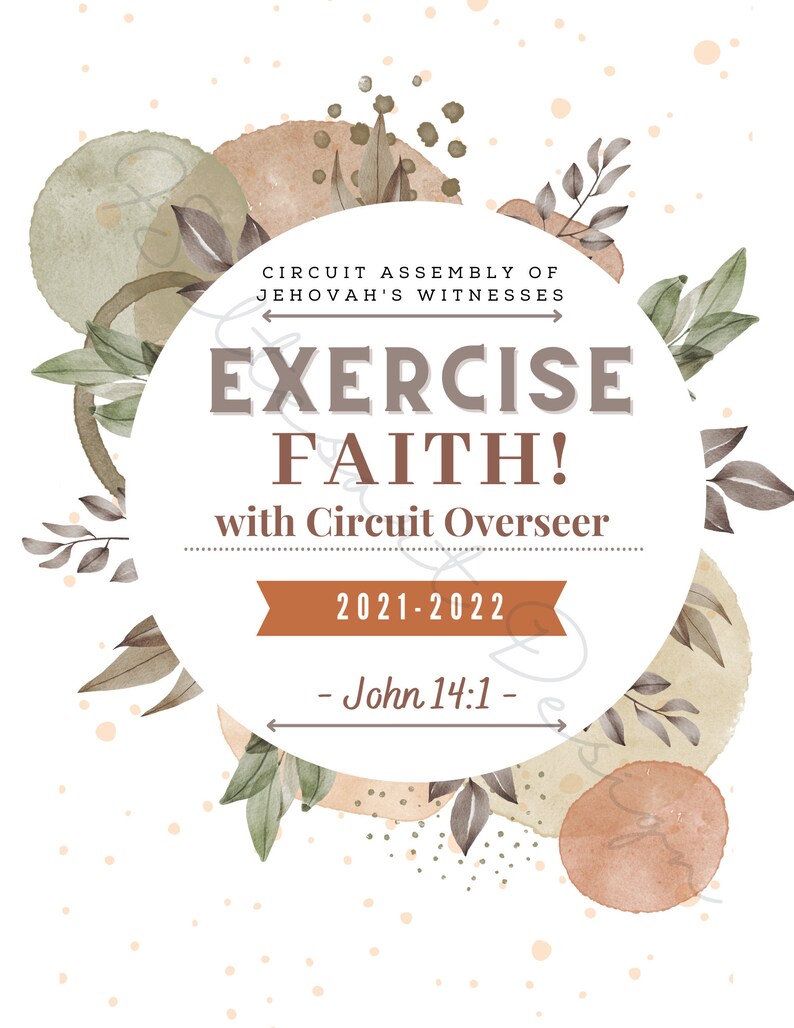 JW Circuit Assembly With Circuit Overseer "exercise Faith" 2021-2022 ...