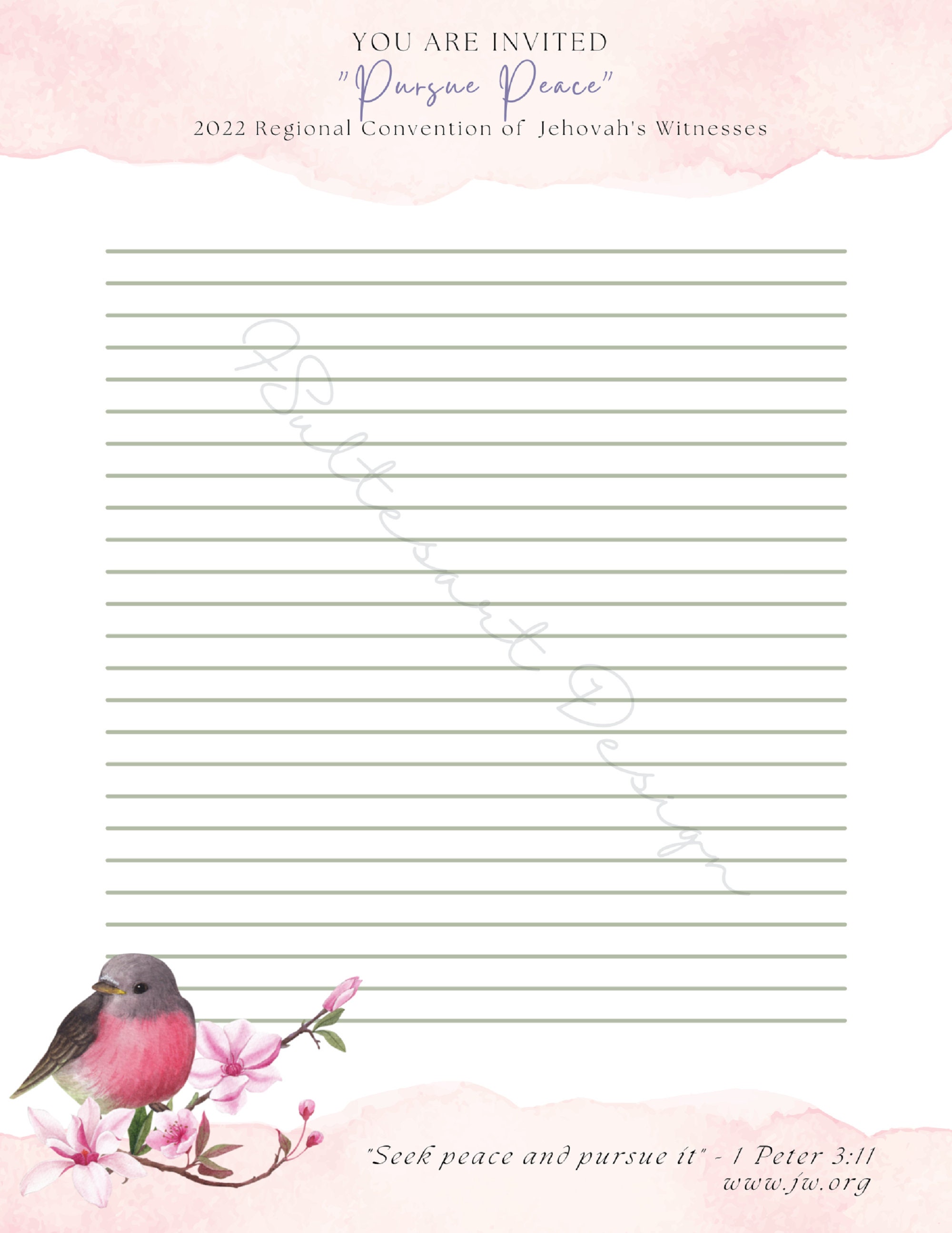 JW Letter Writing Stationery Invitation Letter Writing Ideas - Etsy