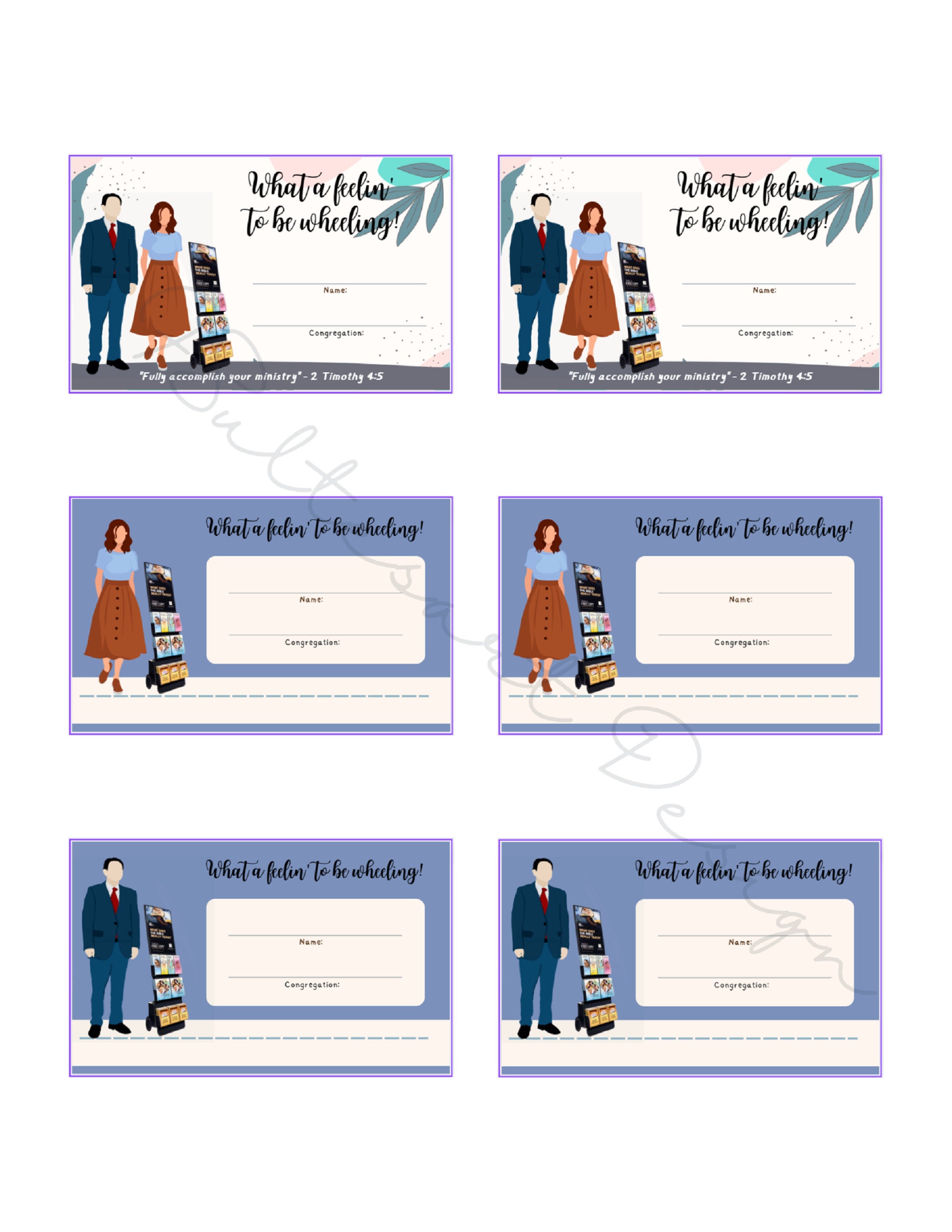 JW Cart Witnessing Printable Badge for Brothers and Sisters | JW Cart ...