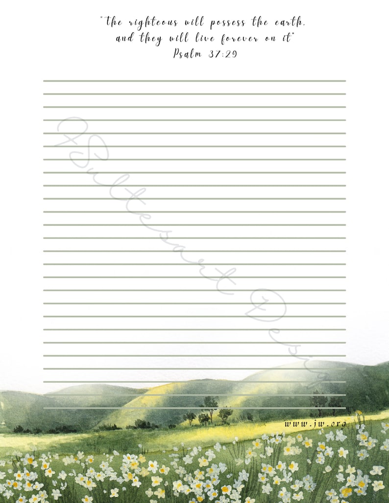 JW Printable Stationery for the September Campaign Enjoy Life Forever ...