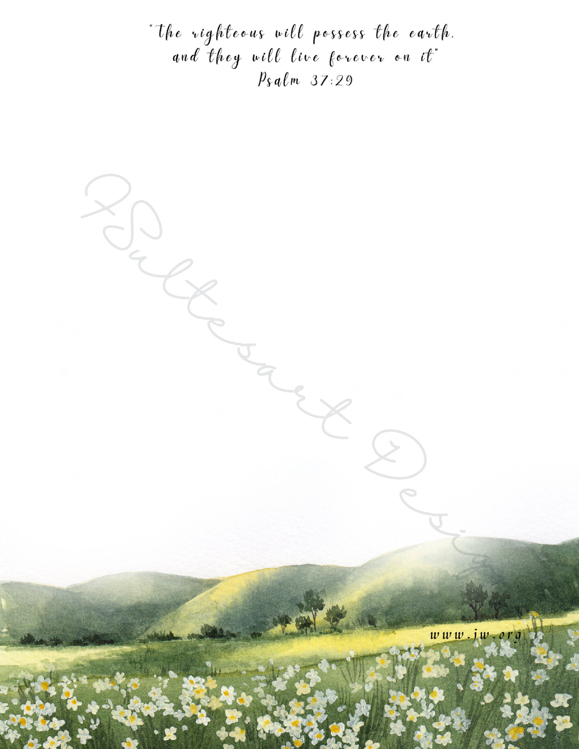 JW Printable Stationery for the September Campaign Enjoy Life Forever ...