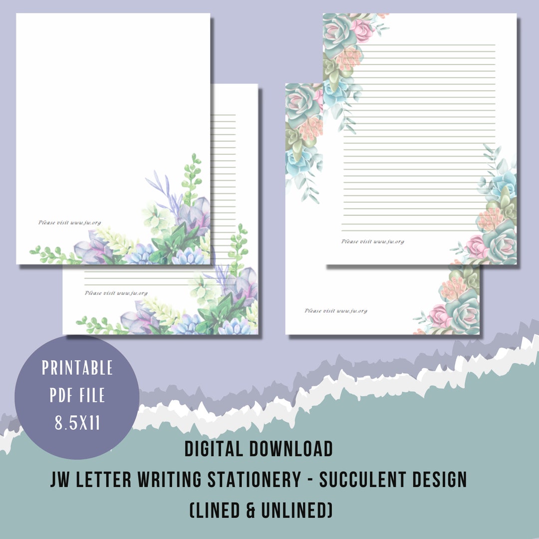 JW Printable Letter Writing Stationery | JW Ministry Writing Stationery ...