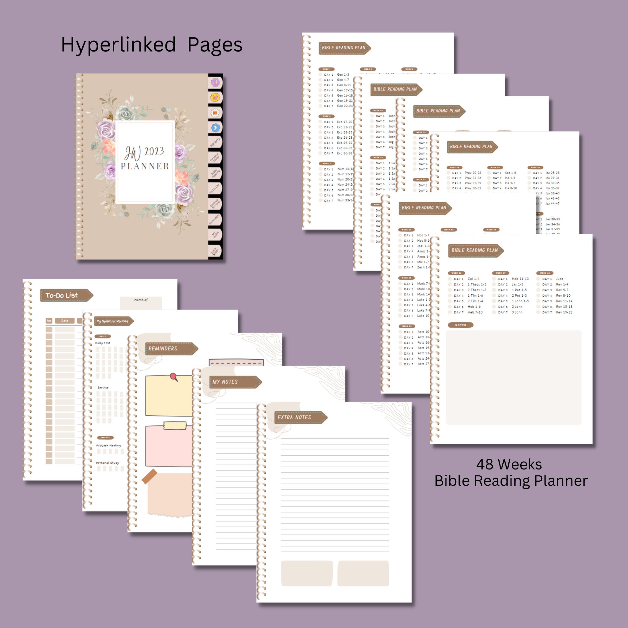 JW Digital Planner PDF File With Hyperlinked Pages JW Planner 2023 in ...