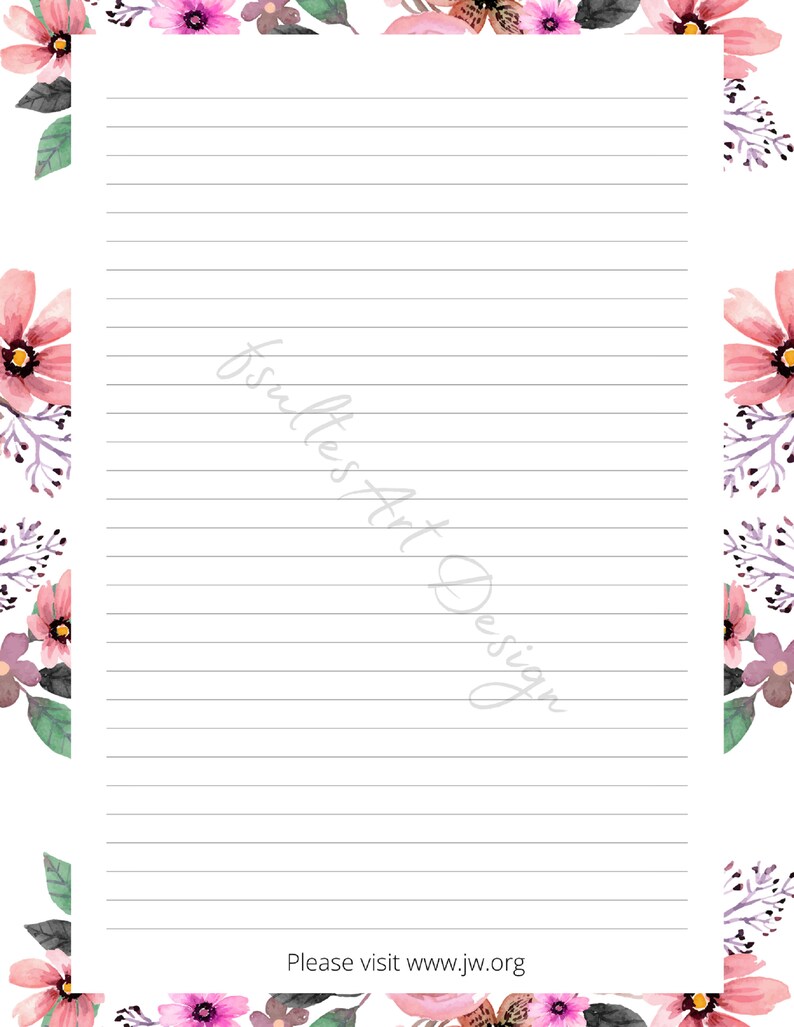 JW Letter Writing Stationery Letter Writing Ideas for the Ministry JW ...