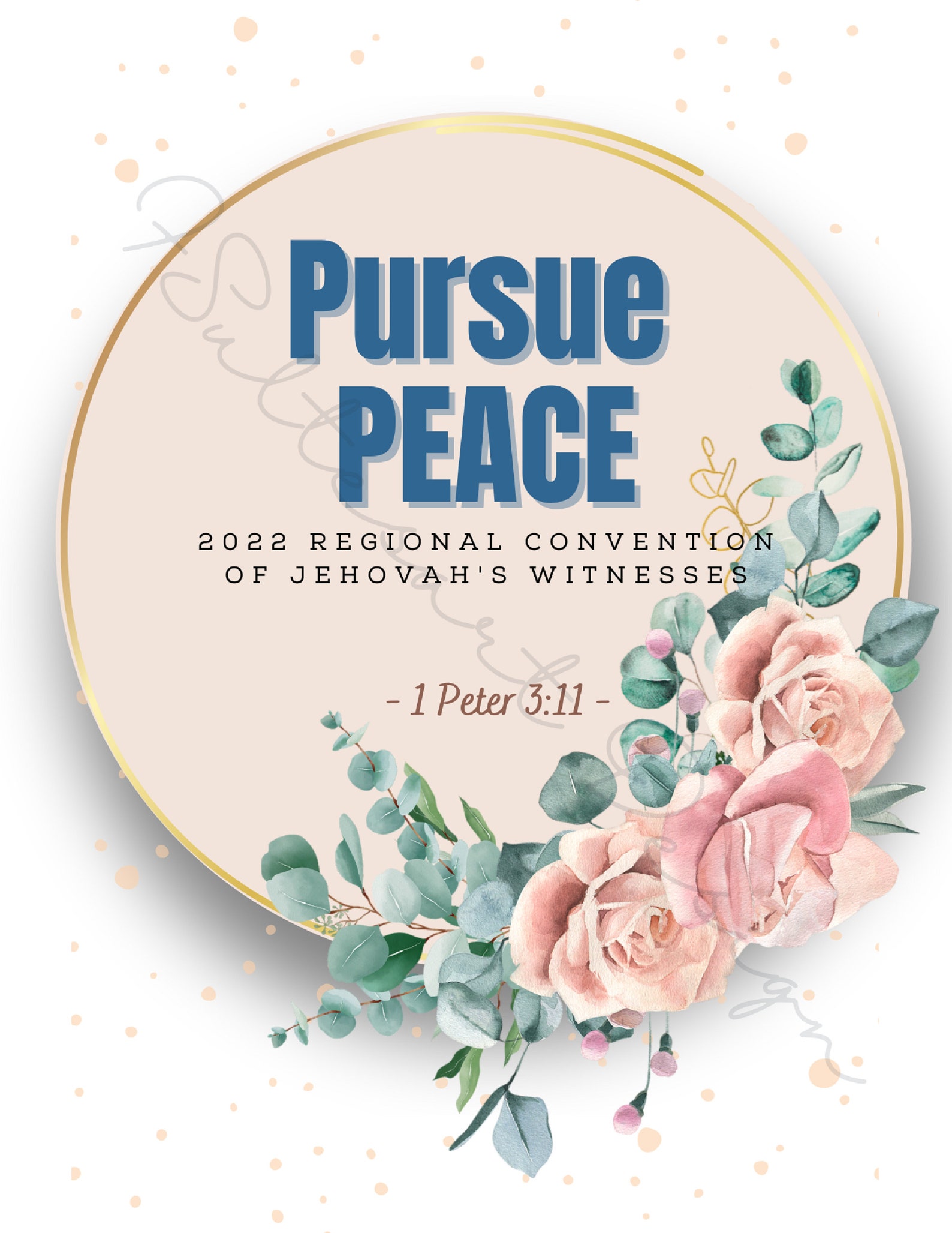 JW 2022 Regional Convention pursue Peace Digital Prints Keepsake JW ...