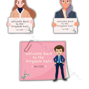 JW Welcome Back to the Kingdom Hall Sticker Pack Psalm 122:1 Sticker ...