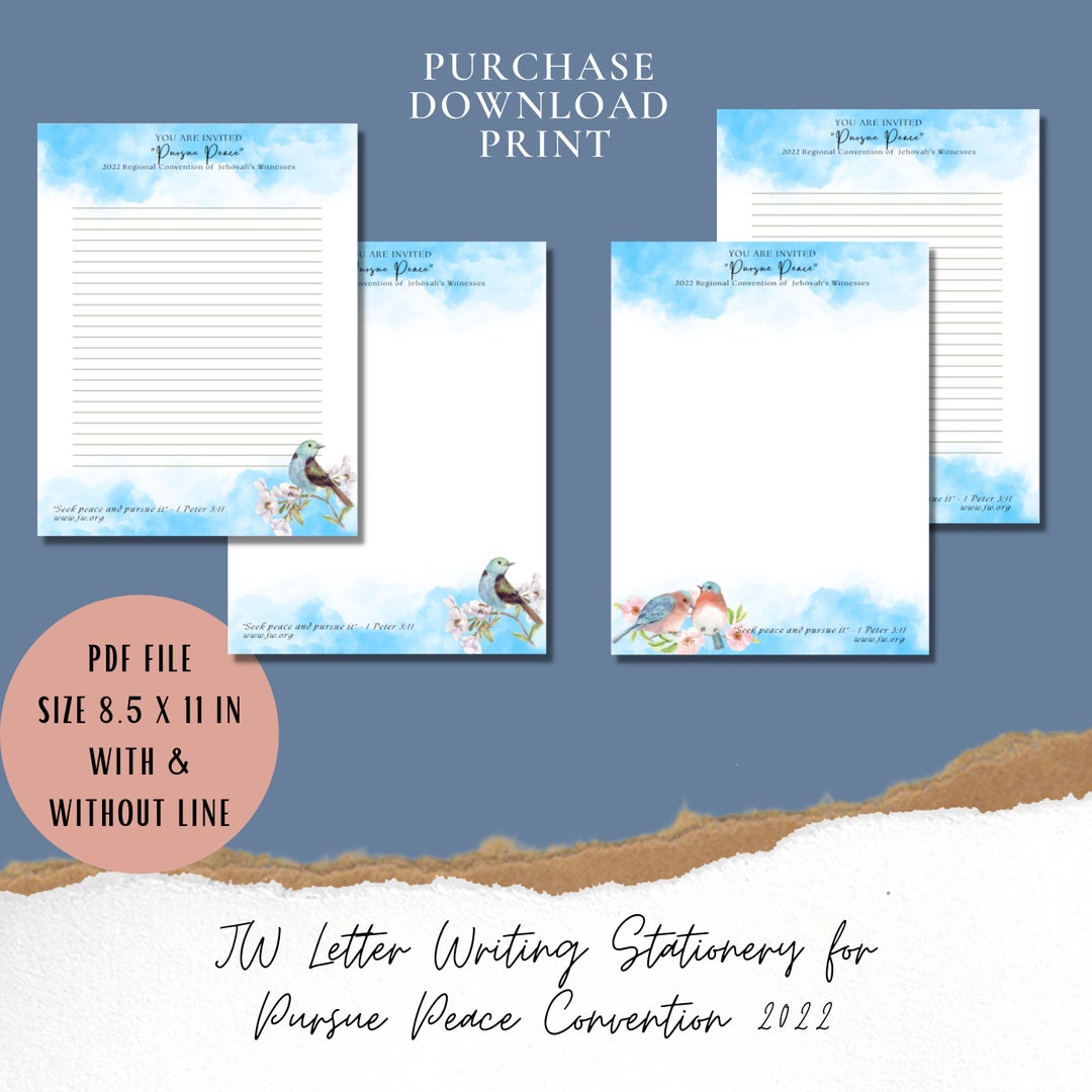 JW Letter Writing Stationery Invitation Letter Writing Ideas for the ...