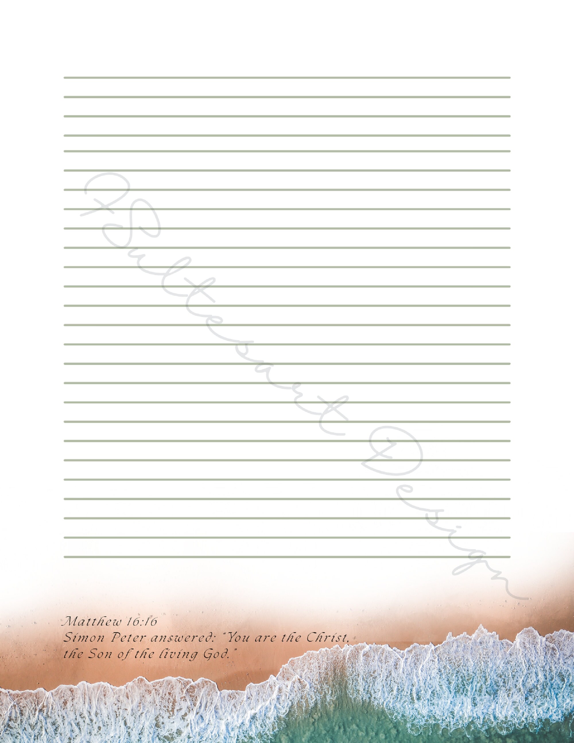 JW Letter Writing Stationery Matthew 16:16 JW Letter - Etsy