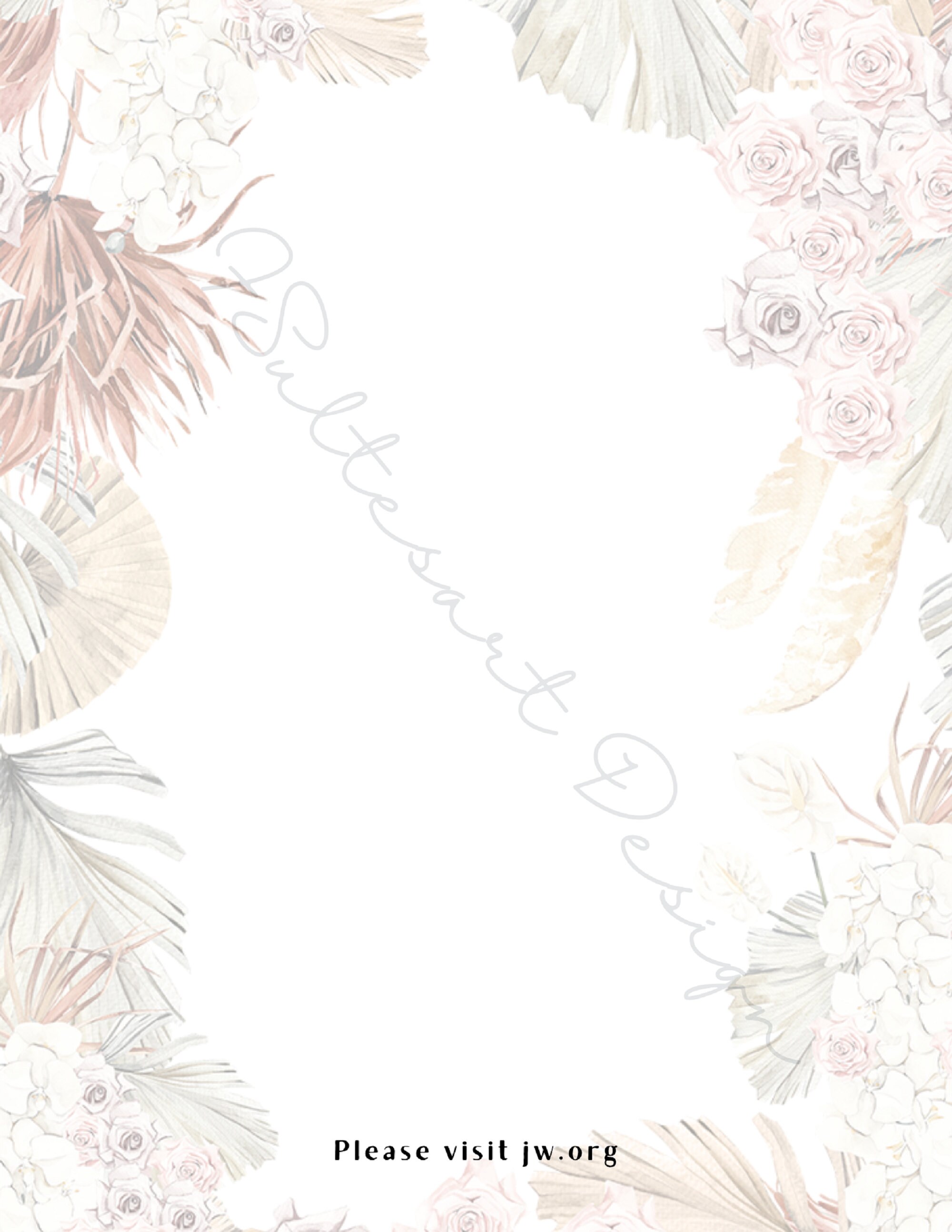 JW Letter Writing Stationery With a Matching Editable Envelope - Letter ...