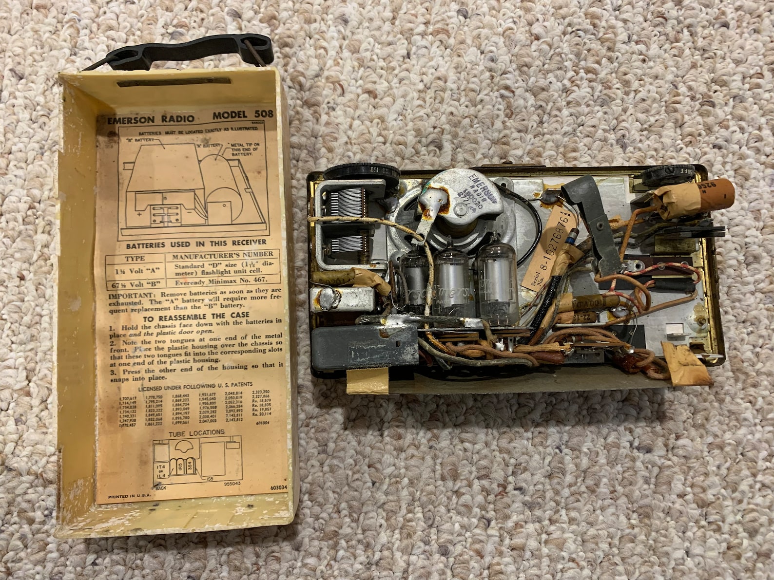 Emerson Model 508 Radio Circa 1940's - Etsy