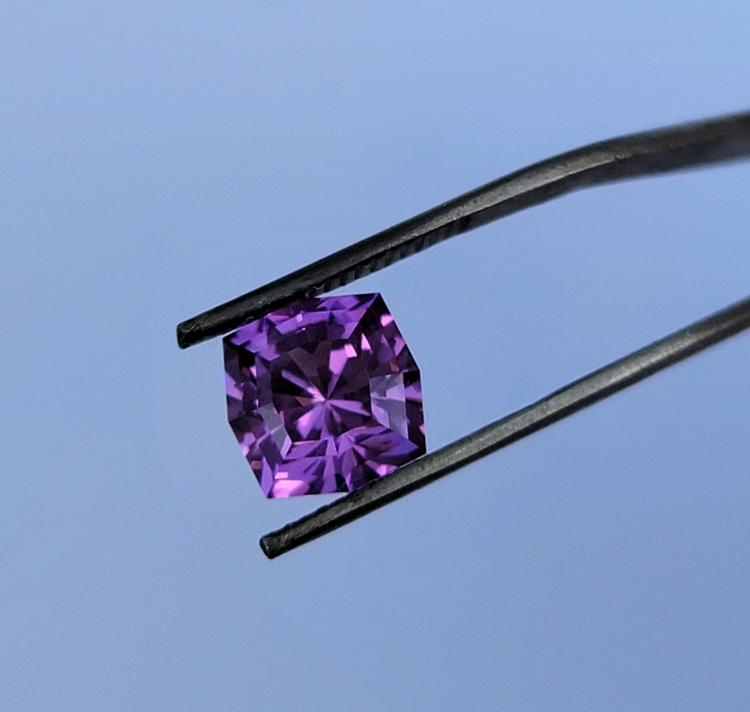 5.6ct Purple Garnet - Step Cut (lab-grown) - Etsy