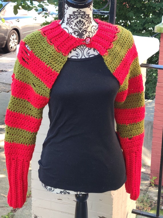 Pattern Only Freddy Krueger Inspired Shrug - Etsy