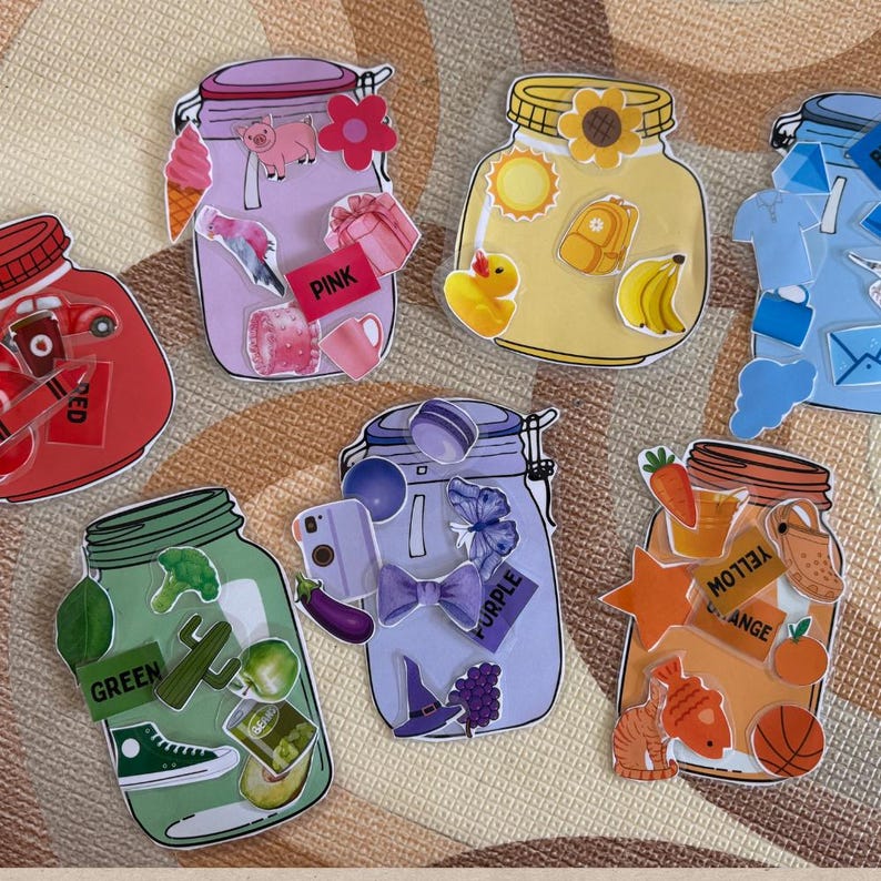 Color Matching Game: Educational Printable for Kids (digital Download) - Etsy