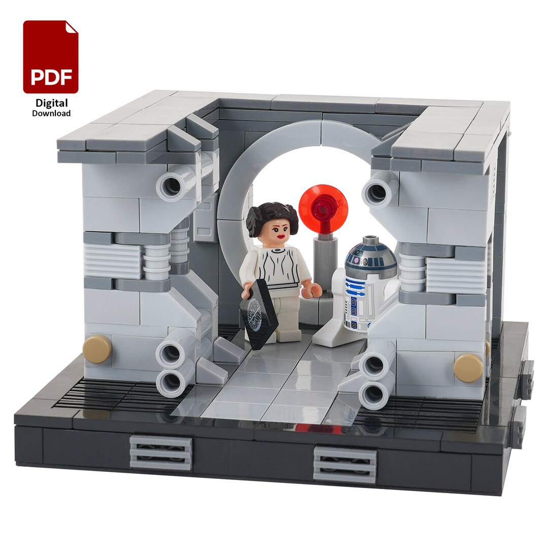 Star Wars New Hope Leia R2-D2 Vignette MOC Digital Instruction Manual ...