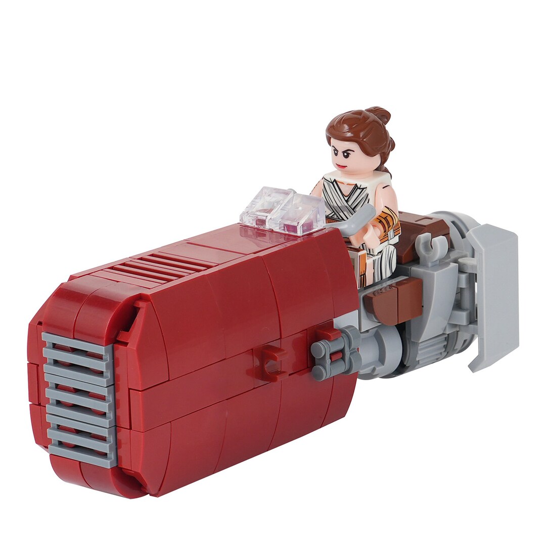 Star Wars Flying Motorcycles & Rey Figure MOC 132 Pcs Bricks - Etsy