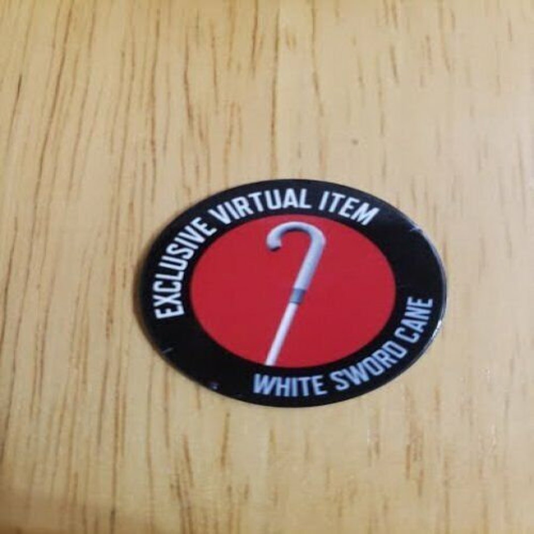 Roblox White Sword Cane Virtual Item Code Exclusive Unleash Elegance And Power Etsy