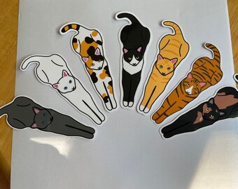 Cat Stickers Cat Vinyl Stickers Cute Stickers Funny - Etsy