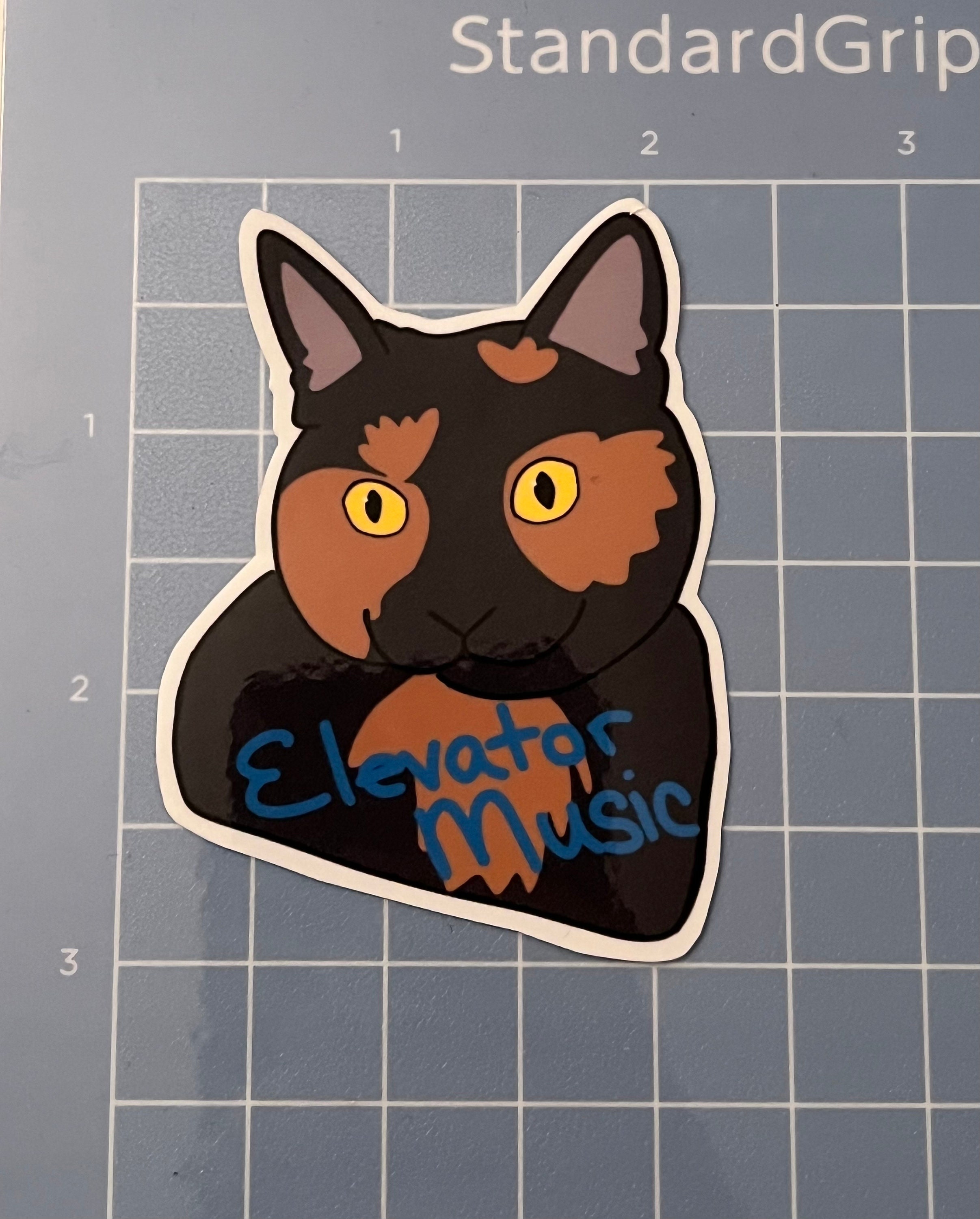 Tortie Cat Vinyl Stickers - Etsy