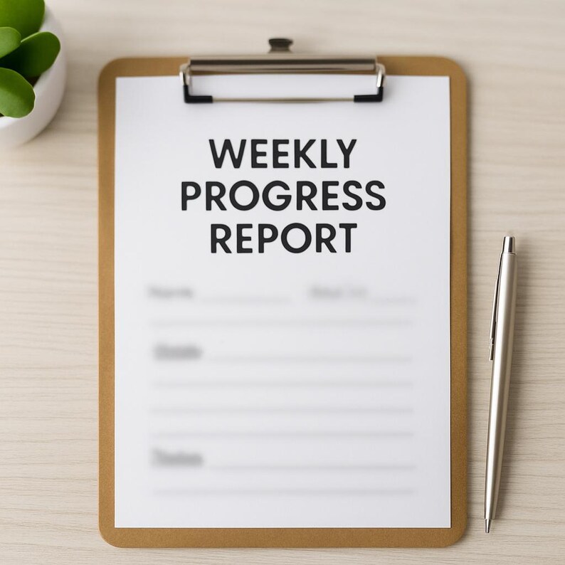 Dispatcher Training Weekly Progress Report Template (editable PDF ...
