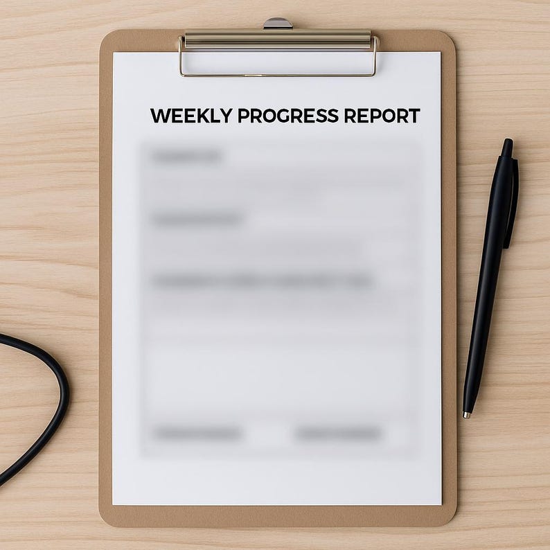 Dispatcher Training Weekly Progress Report Template (editable PDF ...