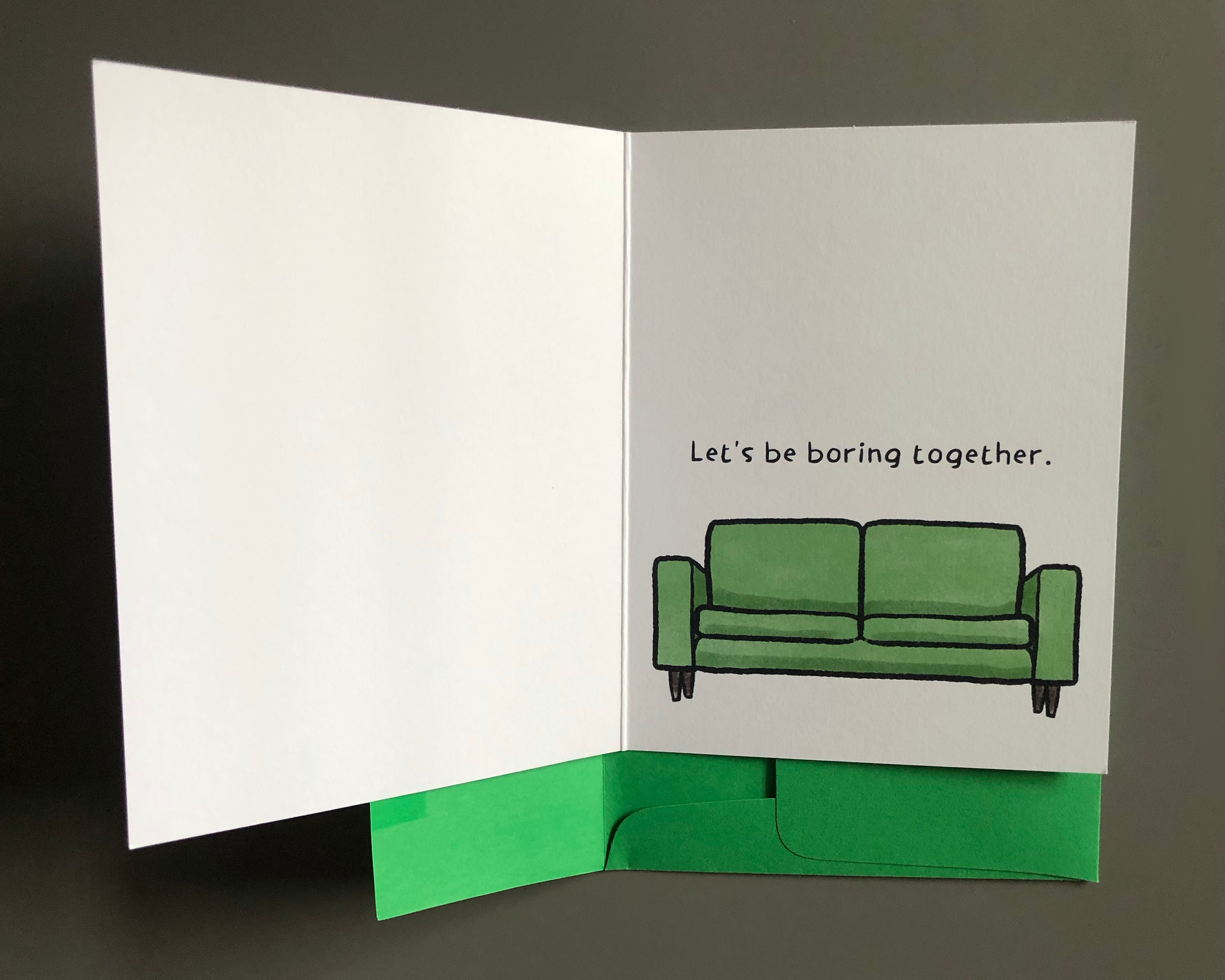 Sarcastic Greeting Card You're Boring but I Love You - Etsy