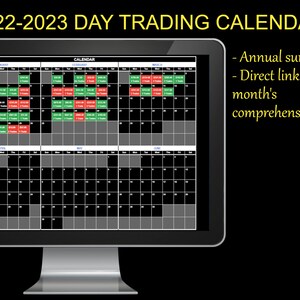 Day Trading Calendar, Journal and Tracker 2024 Google Sheets - Etsy